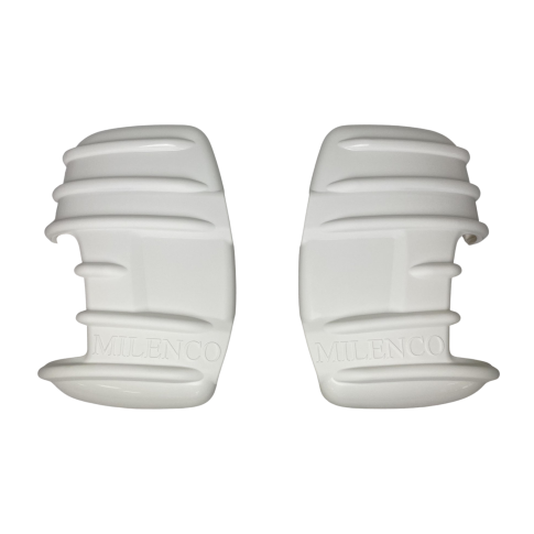 Ford Transit Mirror Protector x 2 White Long Arm