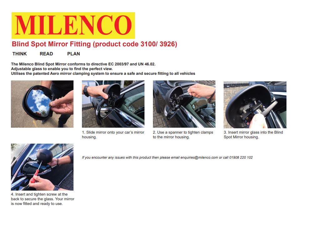Milenco Aero Blind Spot Mirror